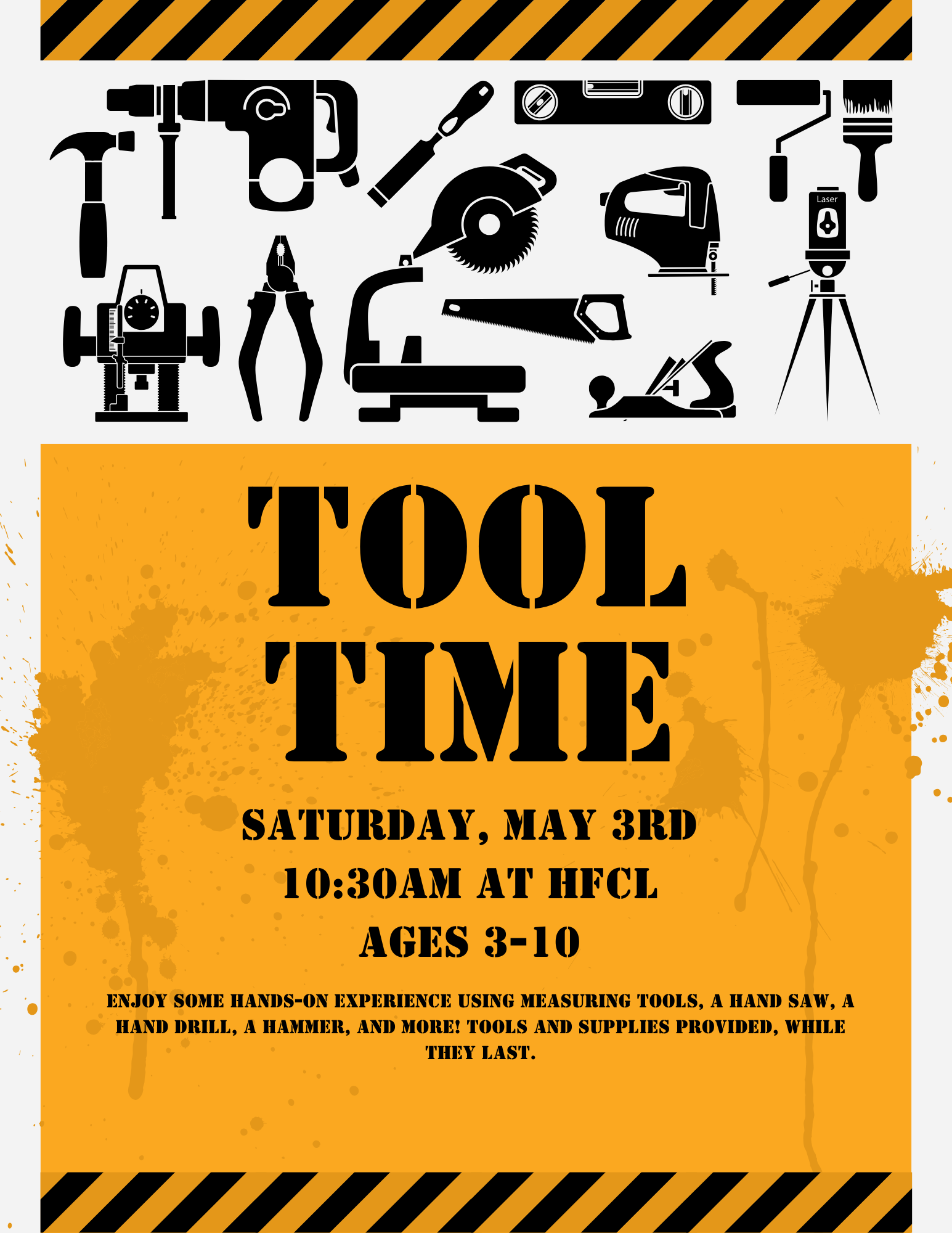 Tool Time Flyer | Dearborn Public Library