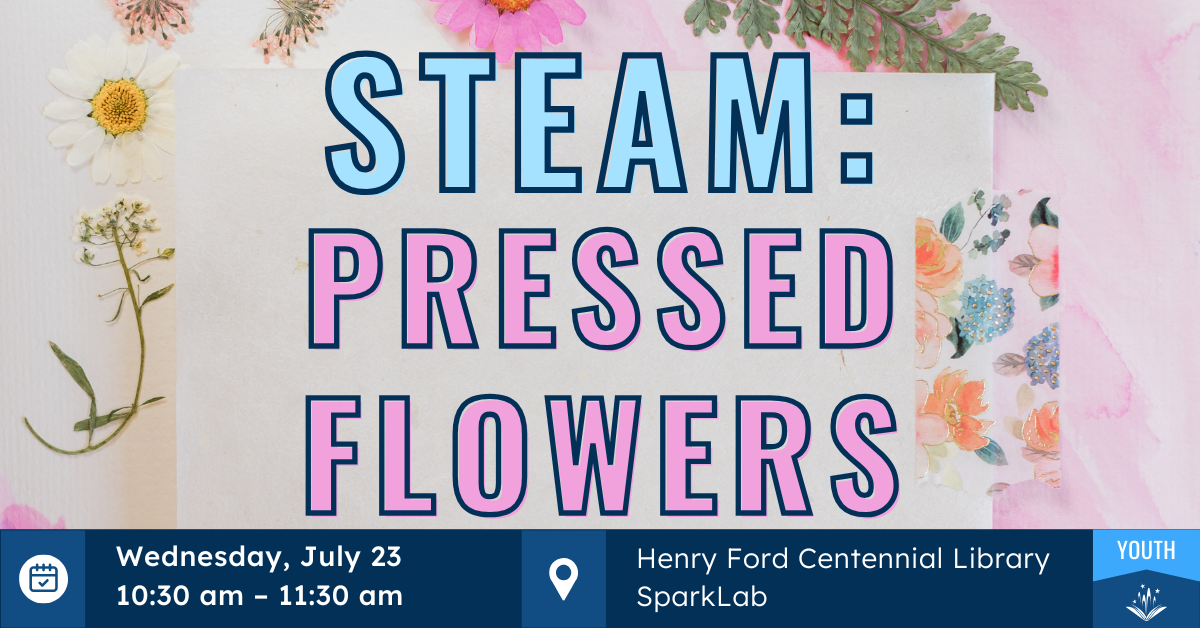 STEAM Flower Press Pattern | Dearborn Public Library