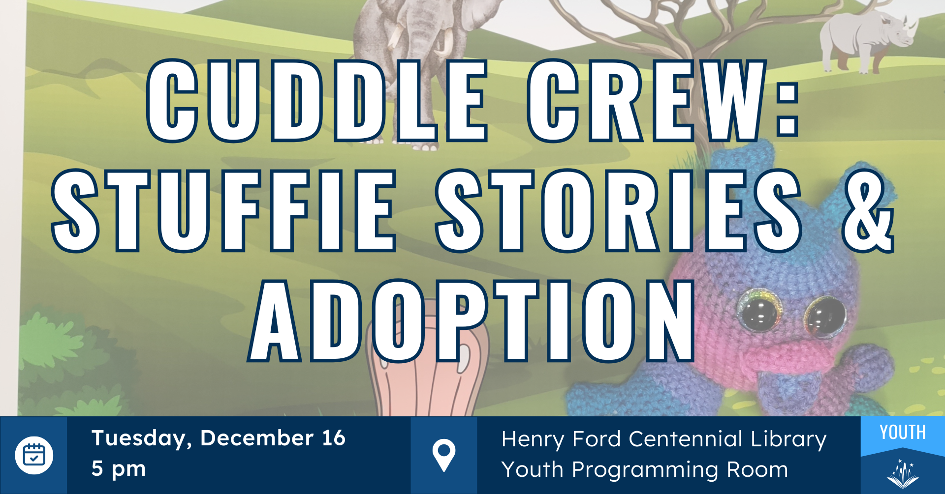Cuddle Crew Kiosk December | Dearborn Public Library